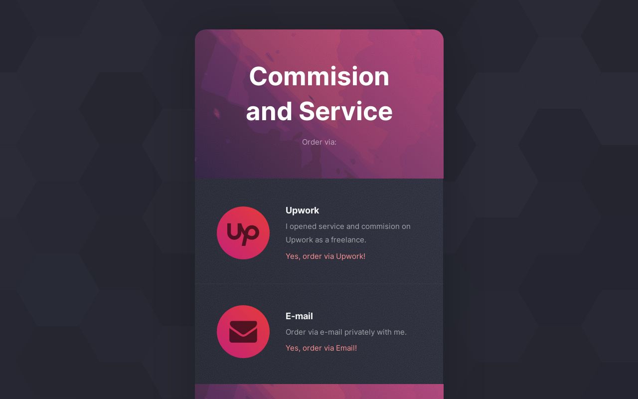 Commision and Service